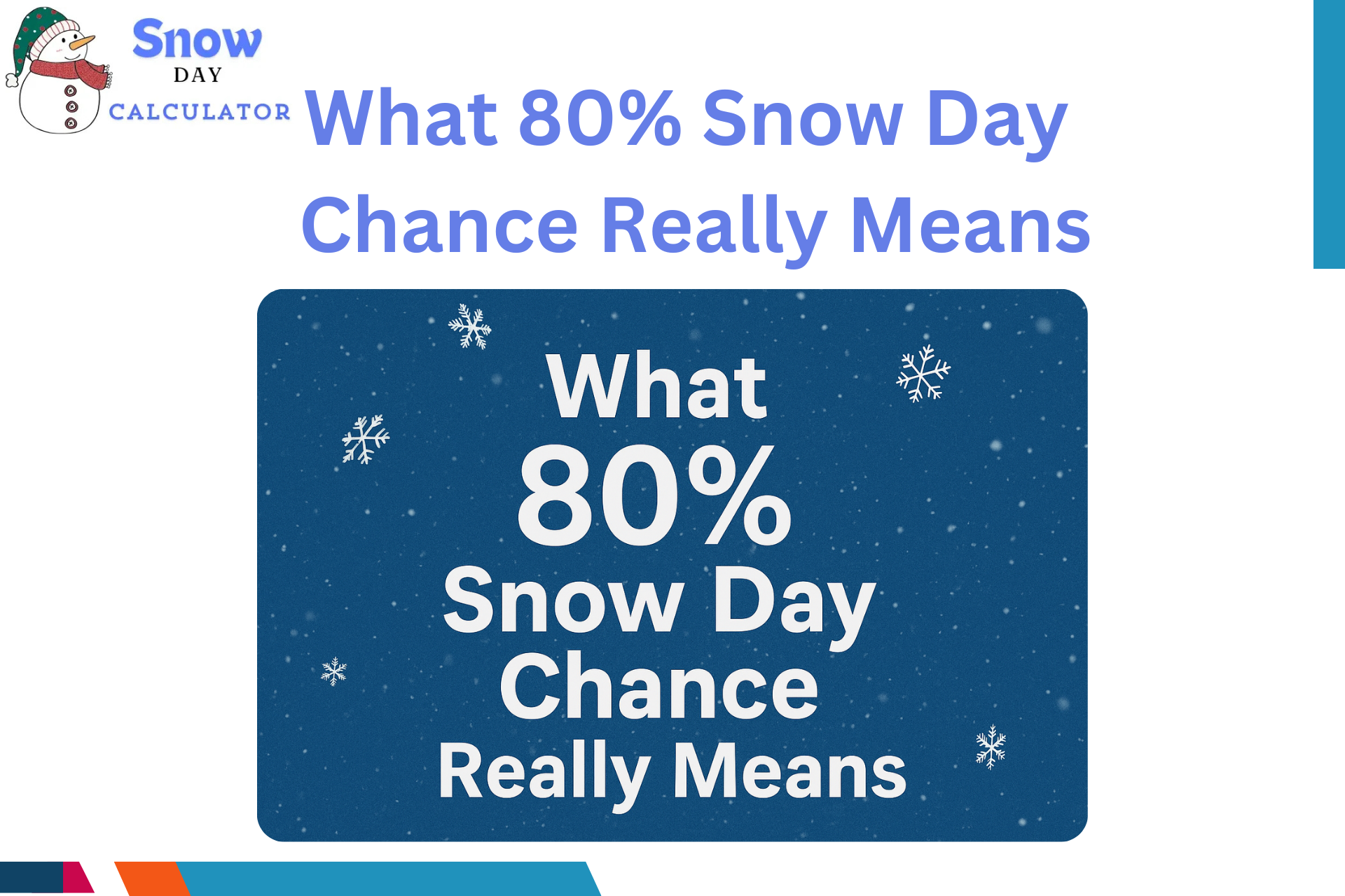 What 80% Snow Day Chance Really Means