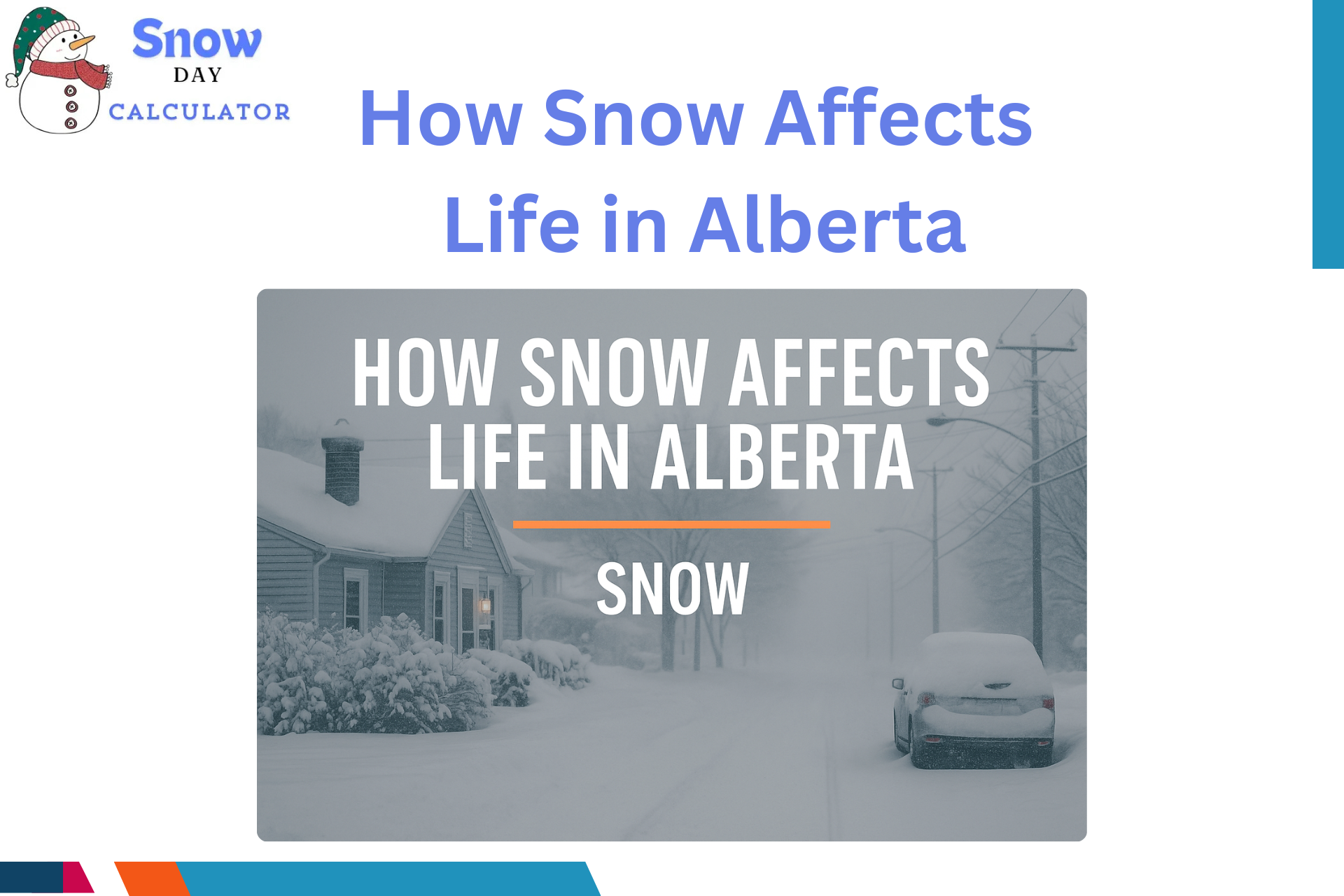 How Snow Affects Life in Alberta